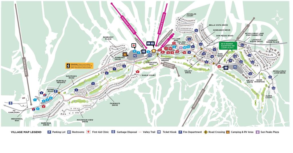Village Map | Sun Peaks Resort