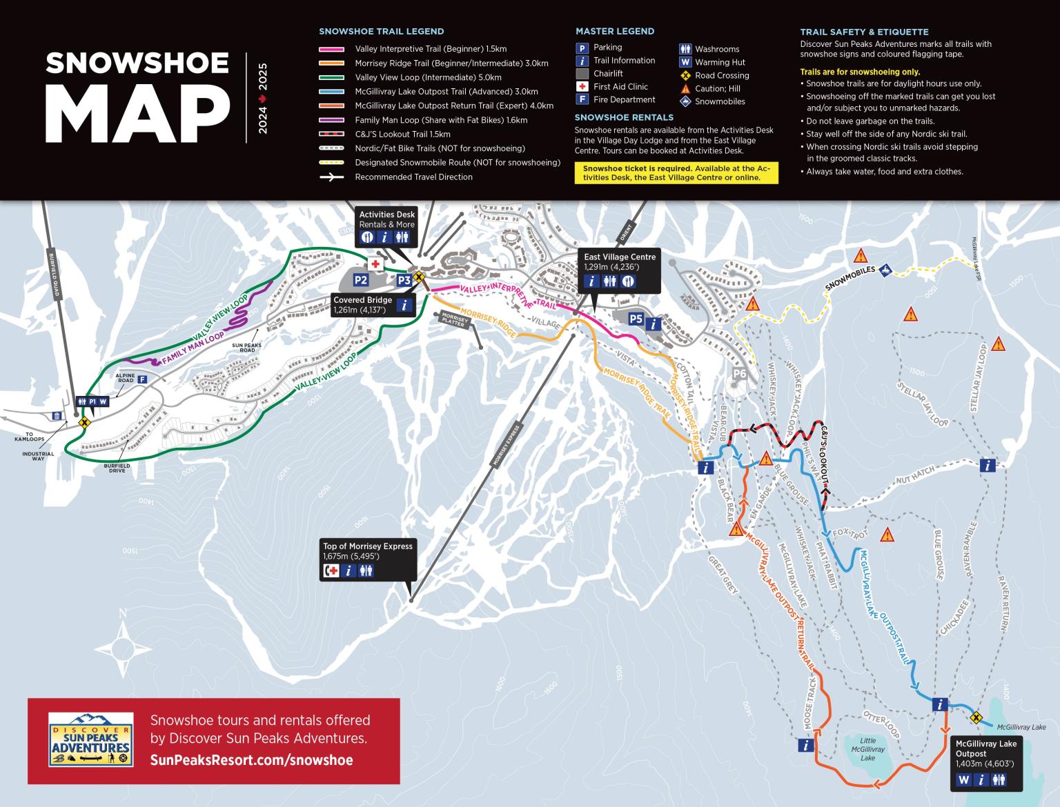 Snowshoe Rentals & Tours | Sun Peaks Resort