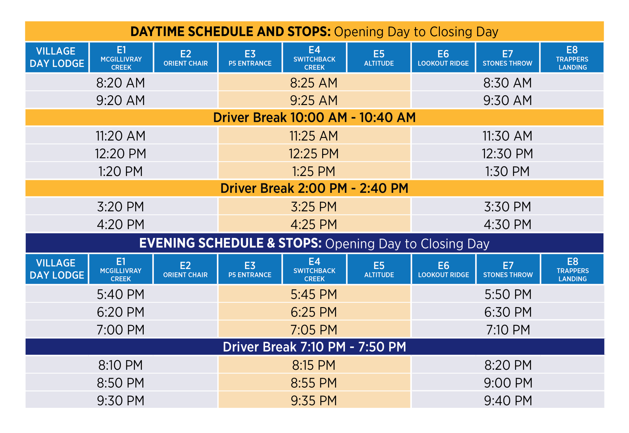 In-Resort Shuttle | Sun Peaks Resort