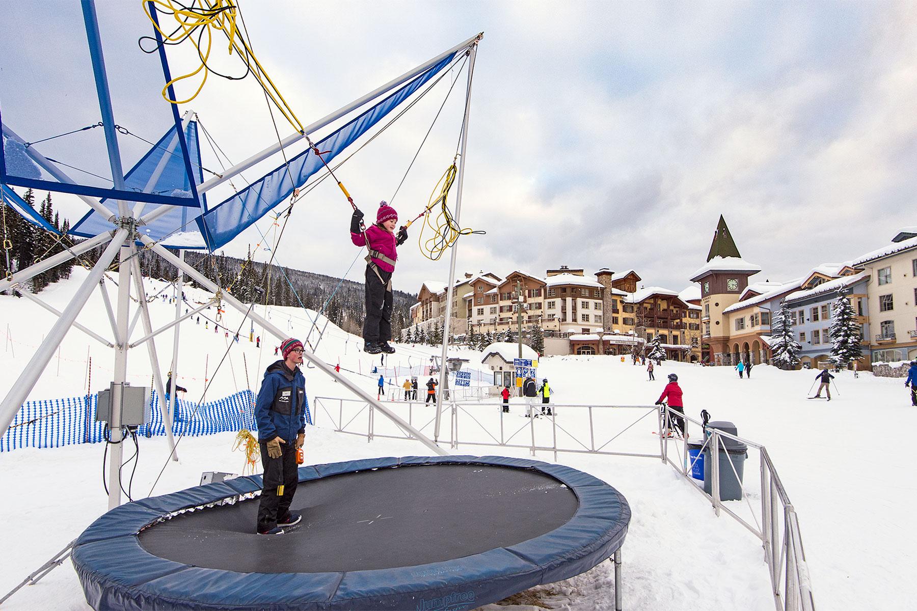 Bungee Trampoline | Sun Peaks Resort