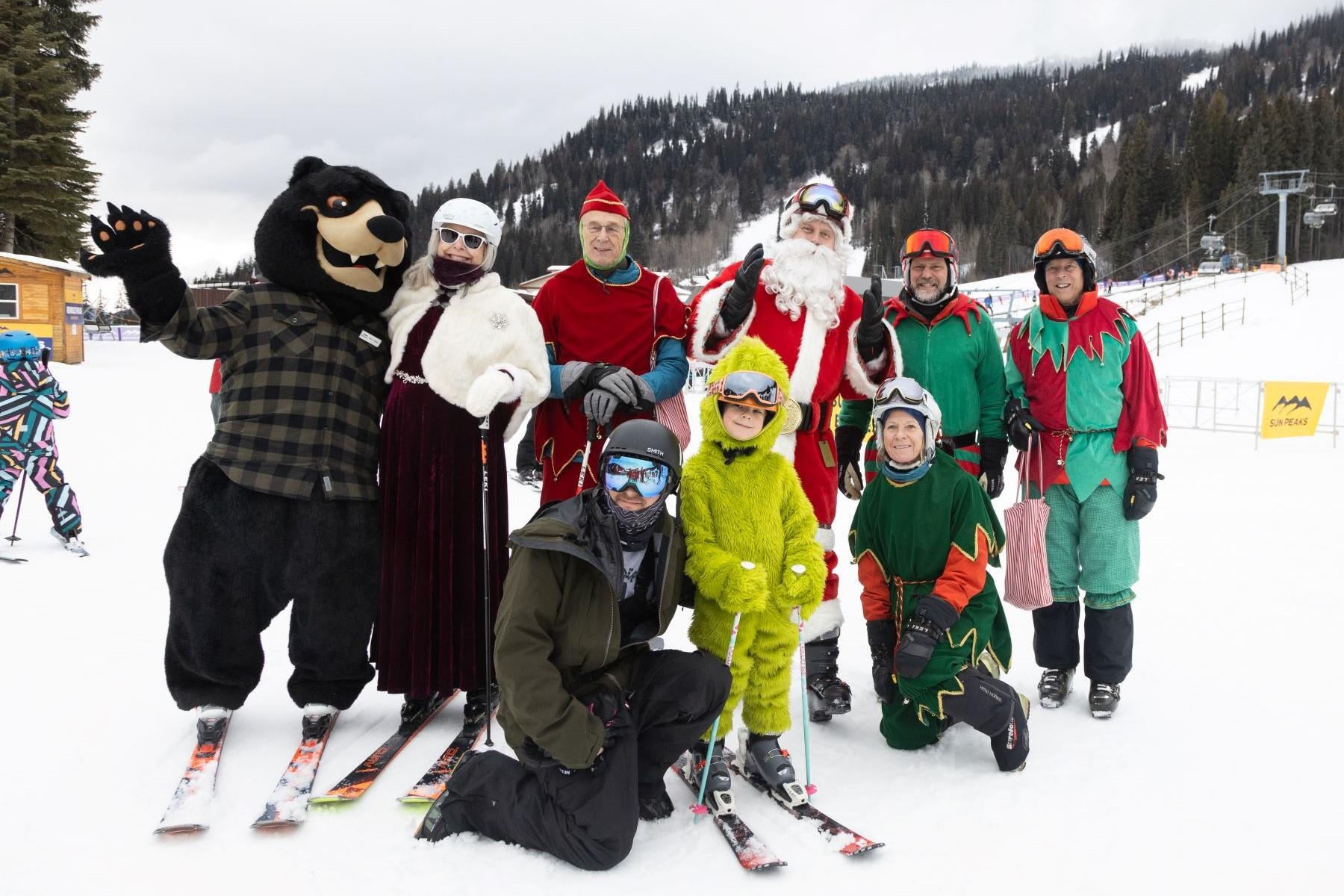 Skiing with Santa | Sun Peaks Resort